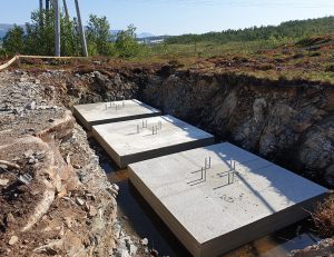 Foundations for transmission lines